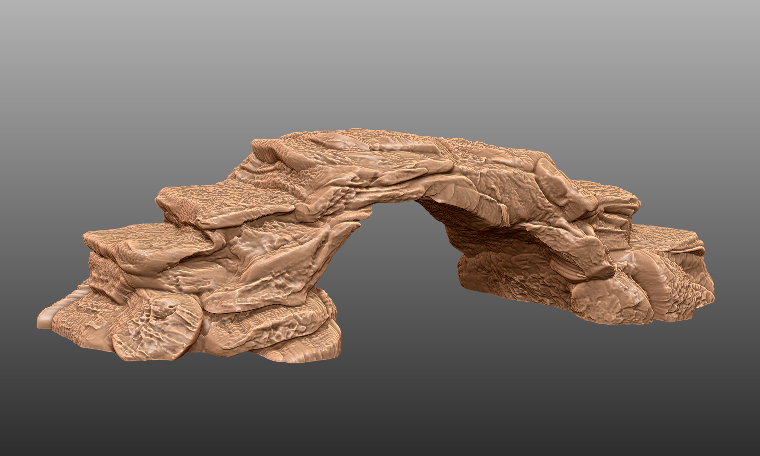 Free STL file Rock Bridge - Tabletop Terrain 🪨・3D printing model to ...