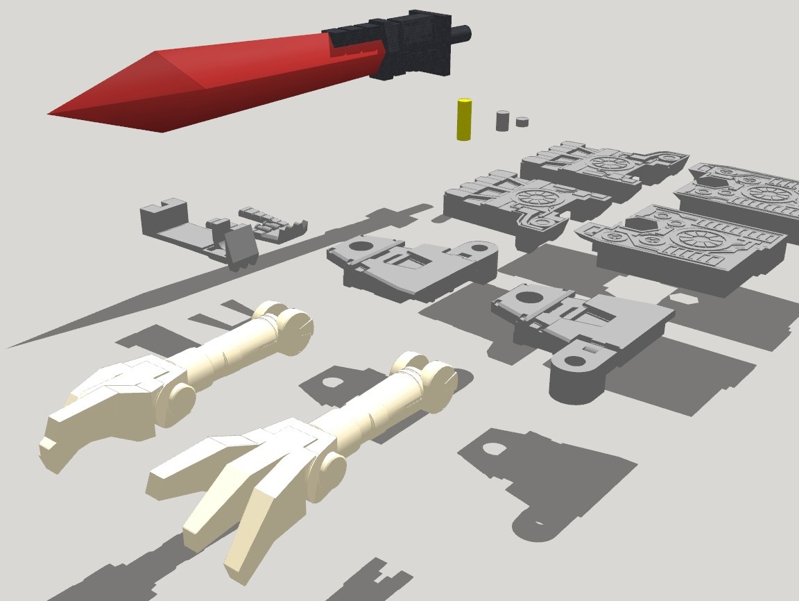 3D file TRANSFORMERS Studio Series Grimlock 86 Upgrade Kit Full 🤖・3D ...