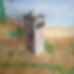 Download STL file Rustic house 3d model diorama tower • 3D printer ...