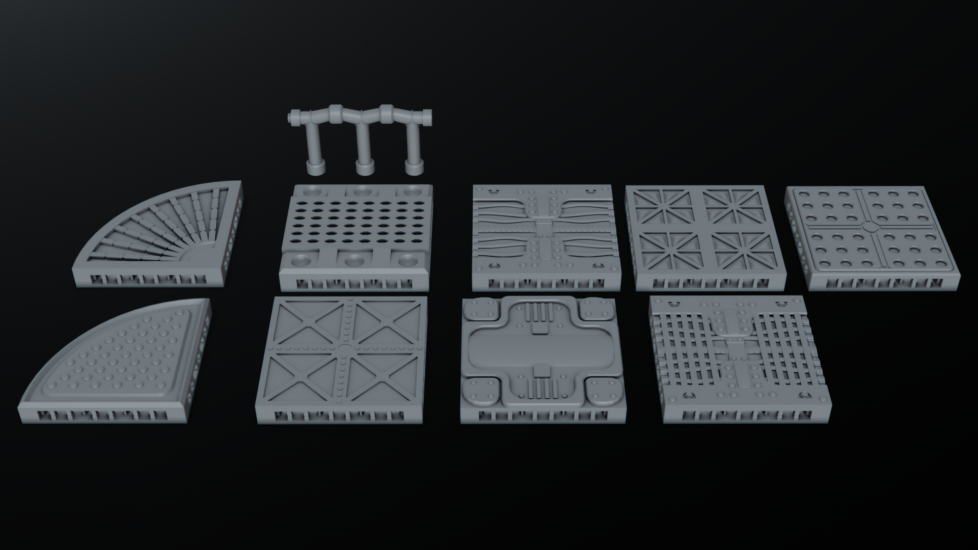 STL file Sci Fi Terrain Pack 🎲・Template to download and 3D print・Cults