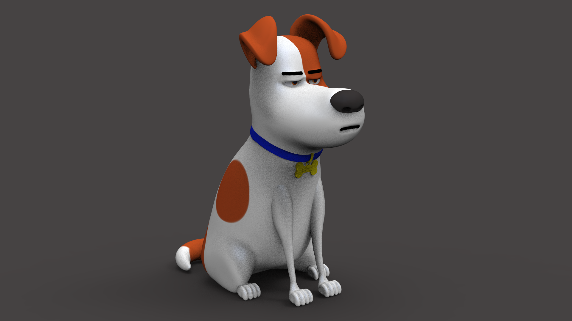 STL file Secret Life of Pets - Max - Fan Art・Model to download and 3D ...