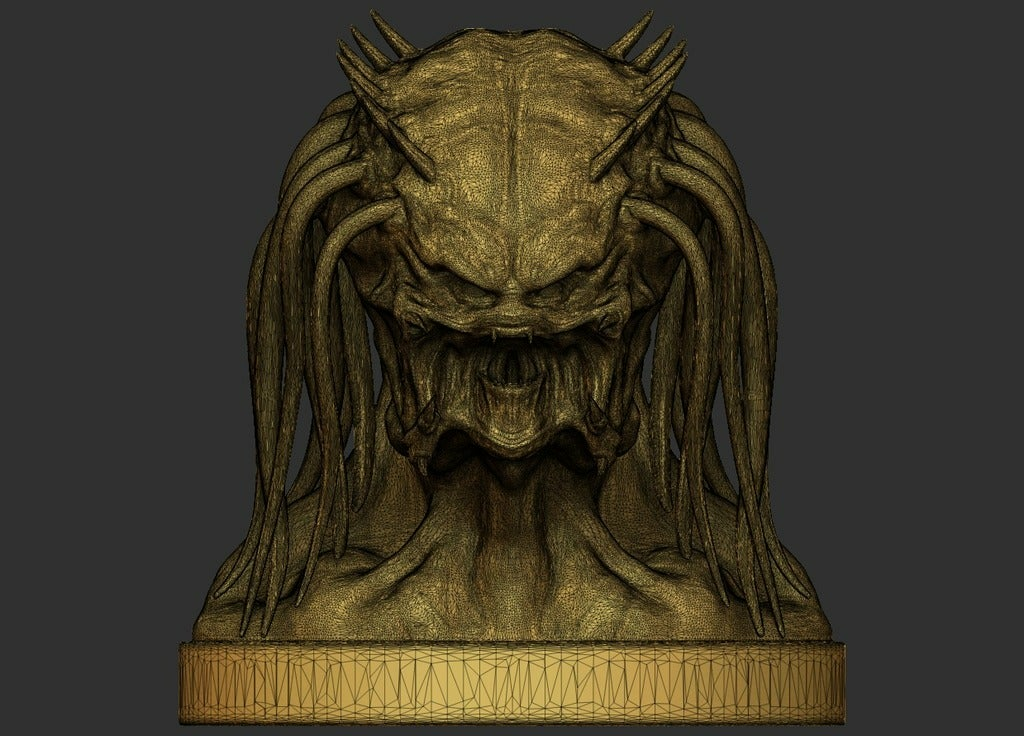 Free STL file Predator bust 👤・3D printer model to download・Cults