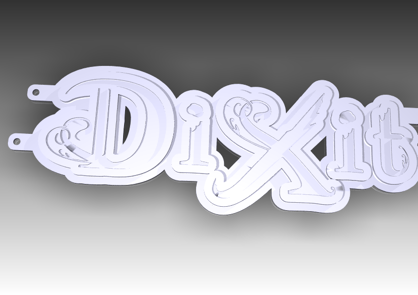 Free STL file Dixit Logo・3D print object to download・Cults