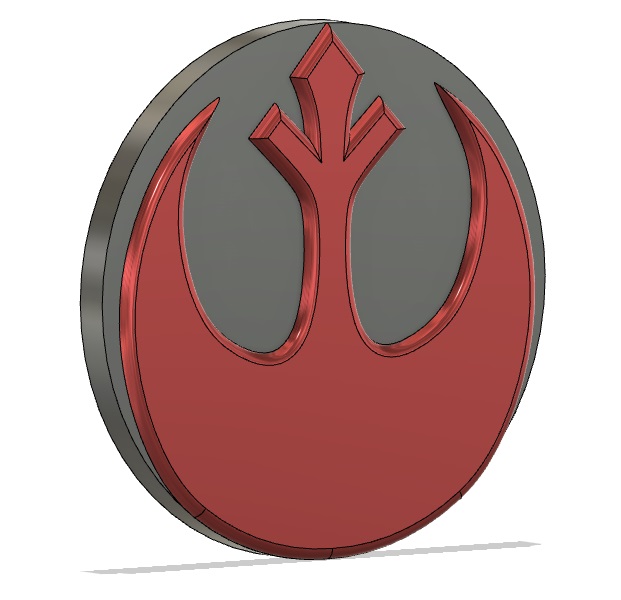 Free STL file Rebel Alliance Logo / Emblem / Medallion ・Design to ...