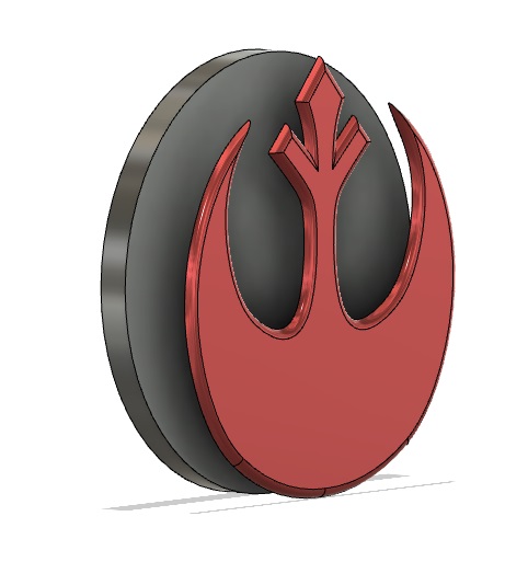 Free STL file Rebel Alliance Logo / Emblem / Medallion ・Design to ...