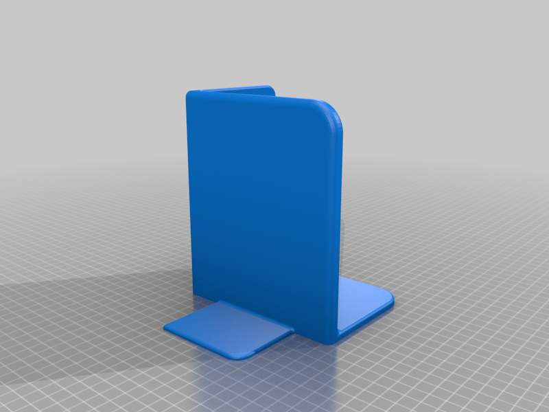 Free 3D file Book ends with back for display・3D printer model to ...