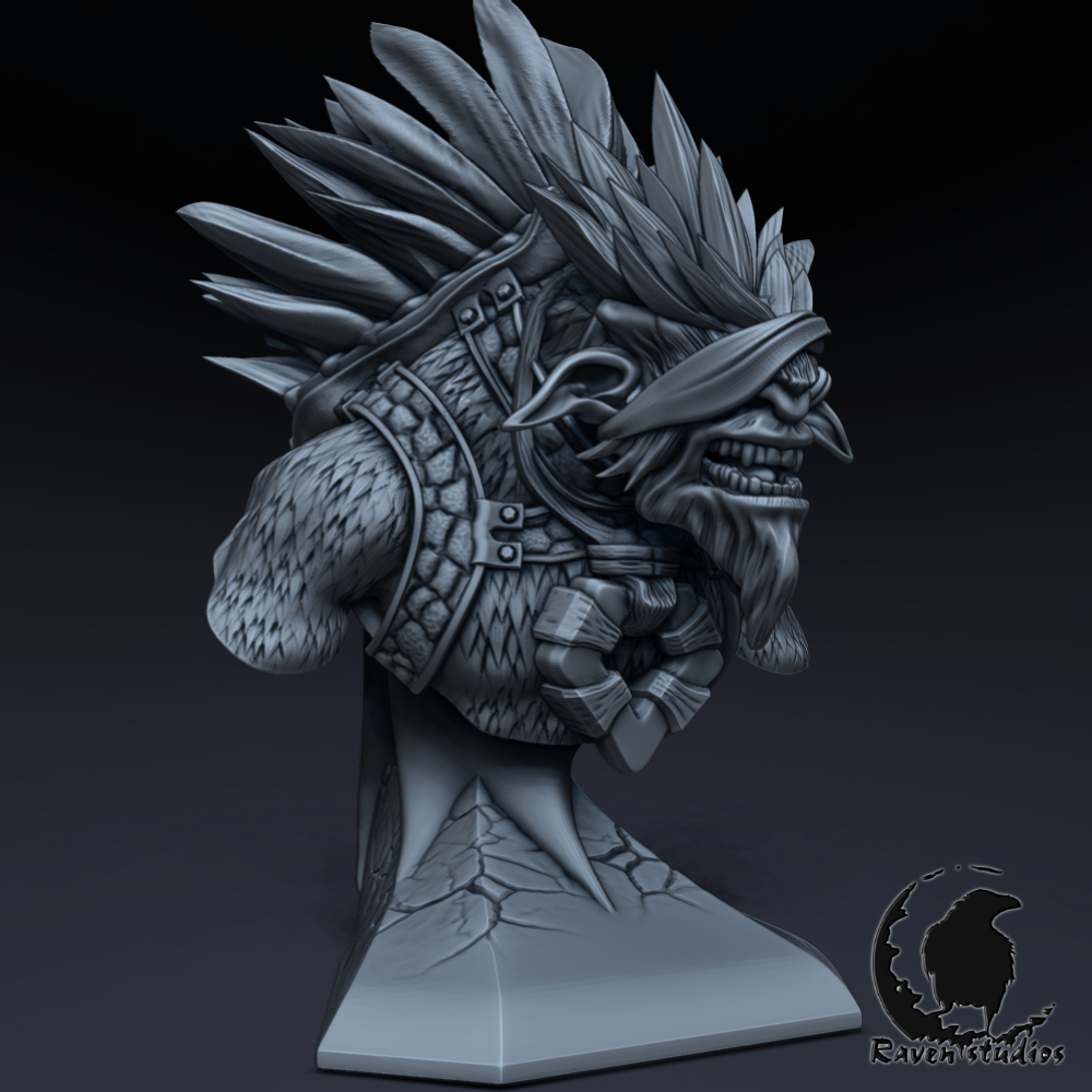 Fichier STL BRISTLEBACK BUST DOTA 2 👤・Objet imprimable en 3D à ...