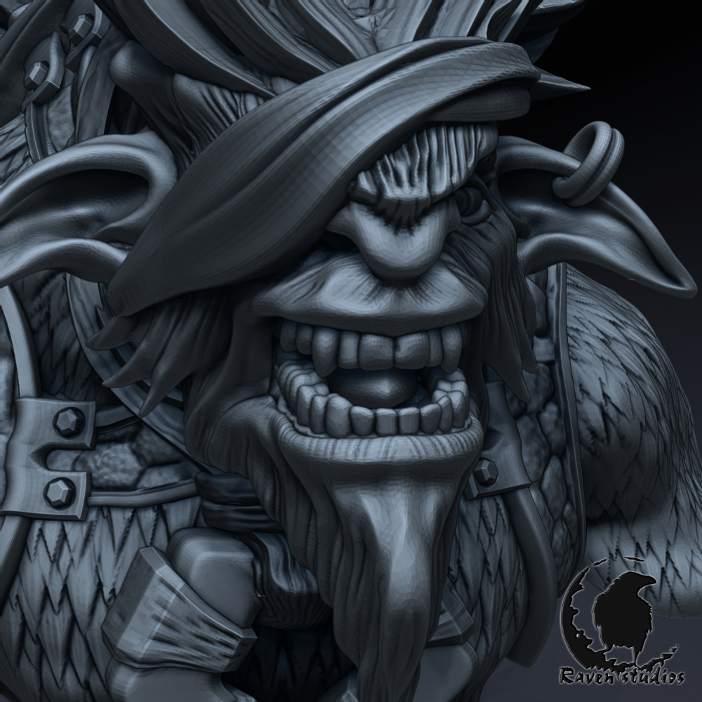 Fichier STL BRISTLEBACK BUST DOTA 2 👤・Objet imprimable en 3D à ...
