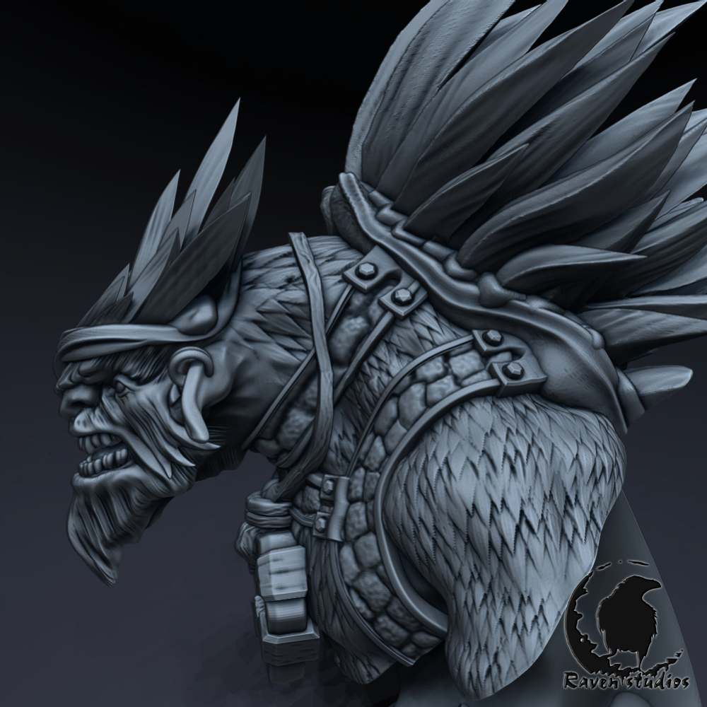 Fichier STL BRISTLEBACK BUST DOTA 2 👤・Objet imprimable en 3D à ...