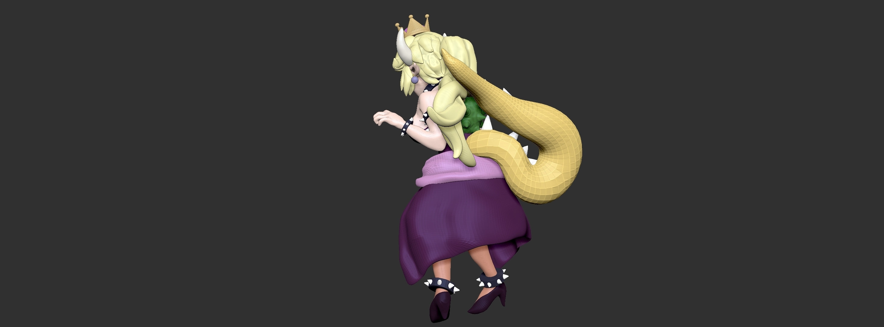 OBJ file Bowsette 🐢・3D printable model to download・Cults