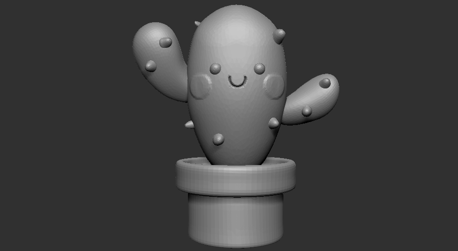 STL file cactus cute・3D printer design to download・Cults