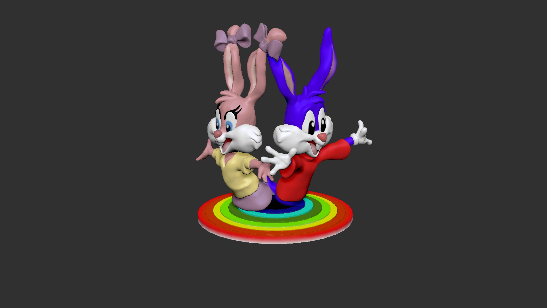 Fichier OBJ Tiny toons buster et bubs・Design imprimable en 3D à ...