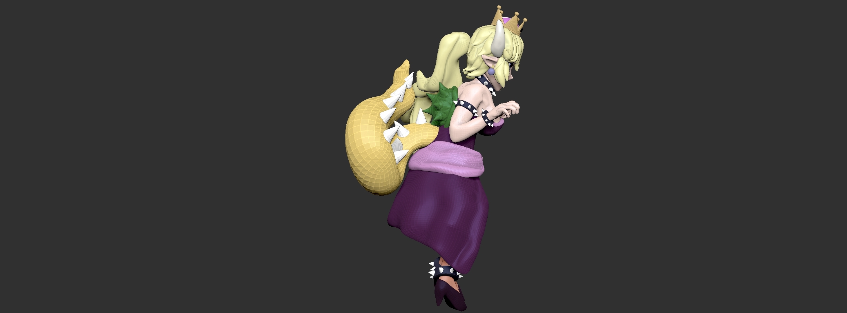 OBJ file Bowsette 🐢・3D printable model to download・Cults