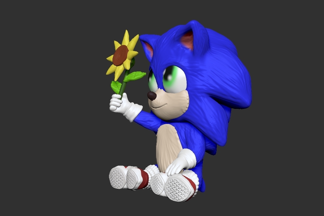 OBJ file BABY SONIC SONIC THE HEDGEHOG・3D printable model to download・Cults