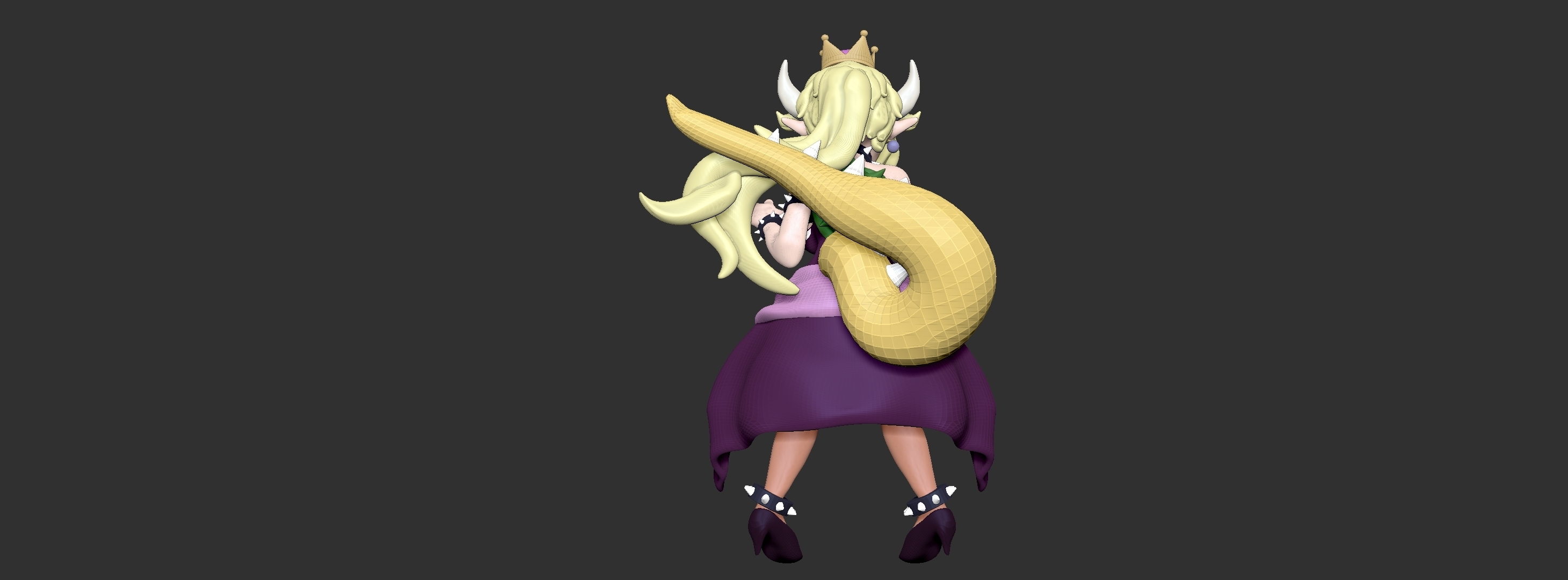 OBJ file Bowsette・3D printable model to download・Cults