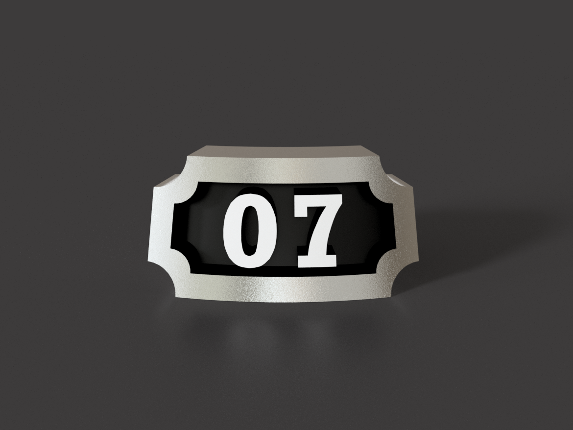 STL file Customizable nameplate for miniatures + Blood bowl regular ...