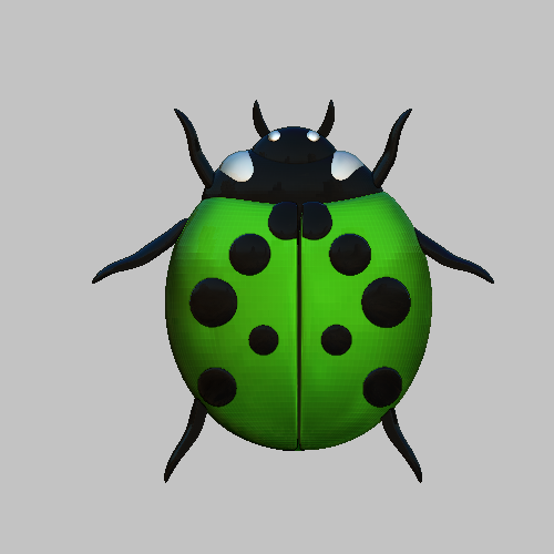 STL file ladybug, ladybug 3D・Model to download and 3D print・Cults
