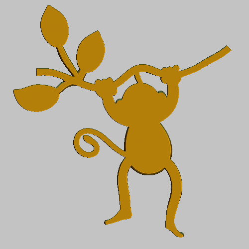 STL file monkey・3D printable design to download・Cults