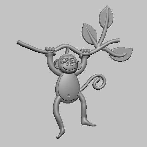 STL file monkey・3D printable design to download・Cults