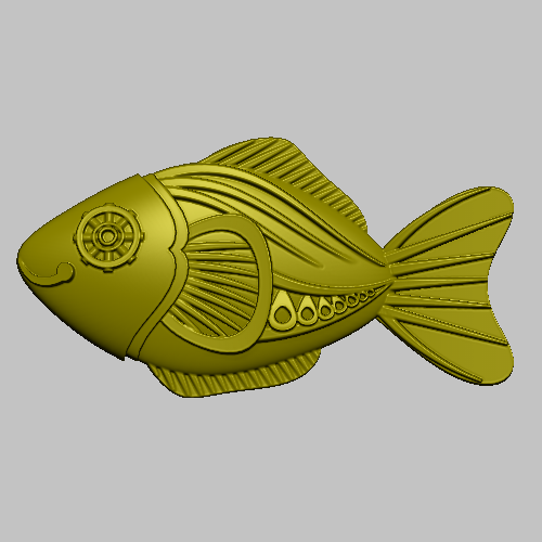 STL file fish 3D・3D printer design to download・Cults