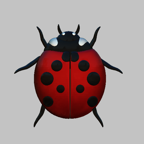 STL file ladybug, ladybug 3D・Model to download and 3D print・Cults