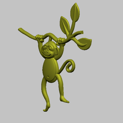 STL file monkey・3D printable design to download・Cults