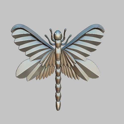 STL file Dragonfly 3d Relief STL file・3D printer model to download・Cults