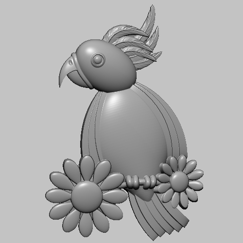 STL file bird, parrot, parrot STL file 🐦・3D print model to download・Cults