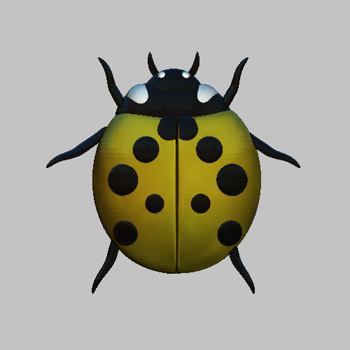 STL file ladybug, ladybug 3D・Model to download and 3D print・Cults