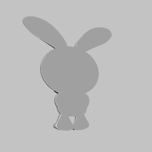 STL file Rabbit, Rabbit STL file・3D printer model to download・Cults
