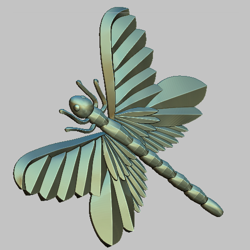 STL file Dragonfly 3d Relief STL file・3D printer model to download・Cults