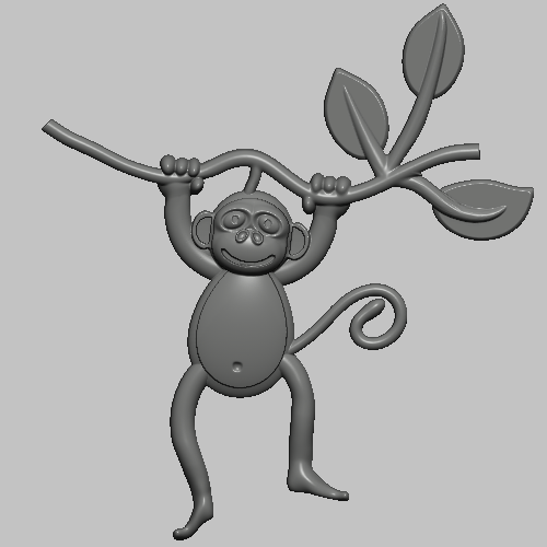 STL file monkey・3D printable design to download・Cults
