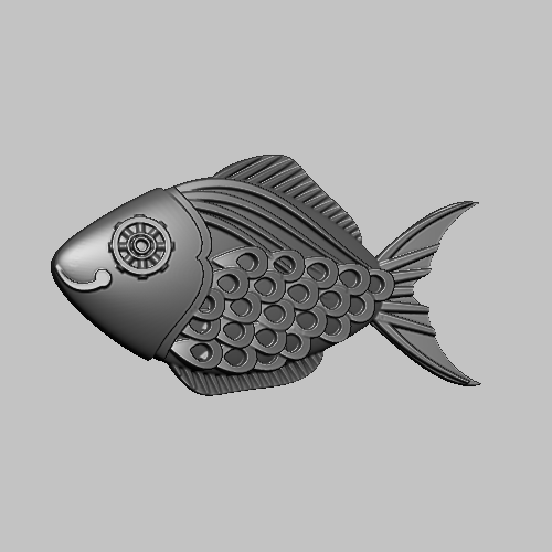 STL file fish 3D・3D printer design to download・Cults