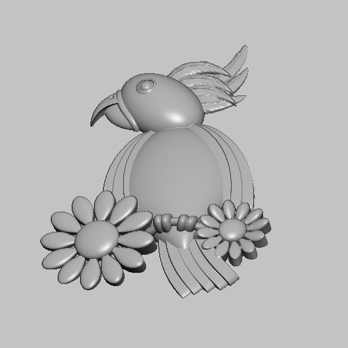 STL file bird, parrot, parrot STL file 🐦・3D print model to download・Cults