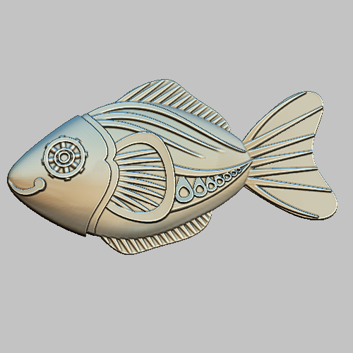 STL file fish 3D・3D printer design to download・Cults