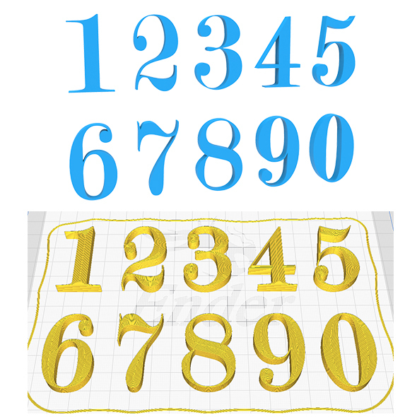STL file NUMBERS 🔢・3D print model to download・Cults