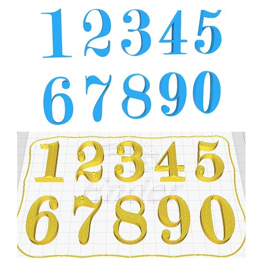 Download 3D printing models NUMBERS ・ Cults