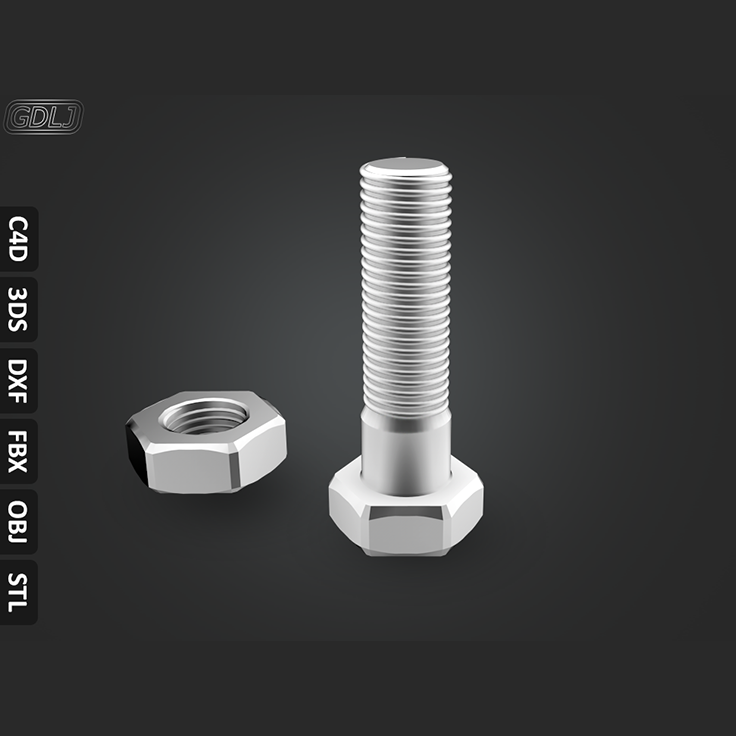 STL file 17 Bolts and Nuts 🔩・3D printing idea to download・Cults