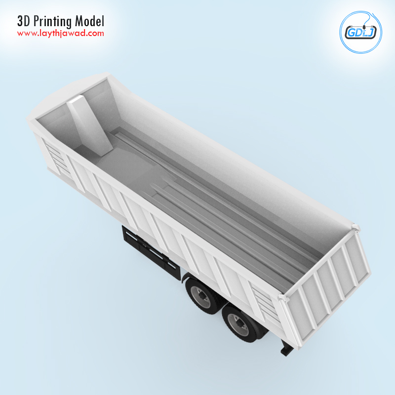 3D file Heavy Tipper Trailer 🚐・3D printing template to download・Cults