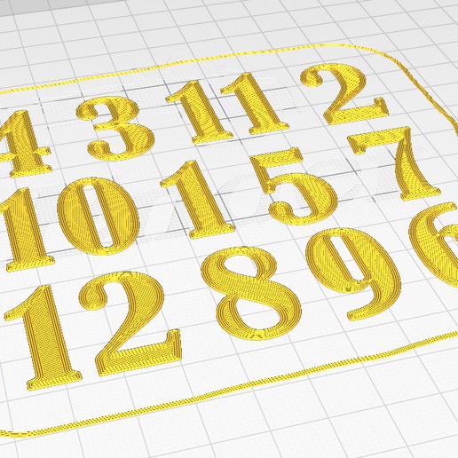Download 3DS file Numbers • 3D printing template ・ Cults