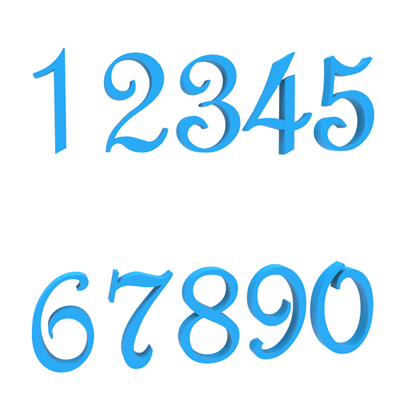 STL file NUMBERS・3D print model to download・Cults