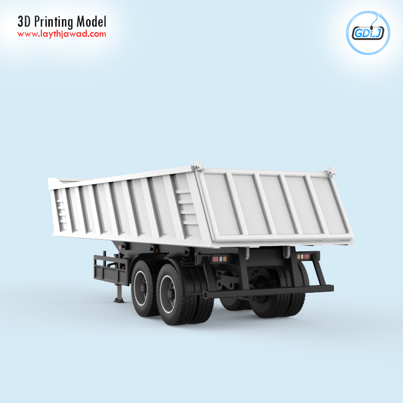 3D file Heavy Tipper Trailer 🚐・3D printing template to download・Cults