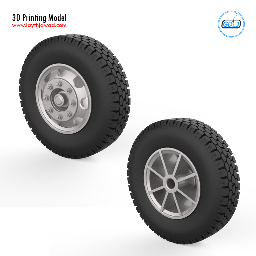 STL file Truck wheels 1/32・3D printable model to download・Cults