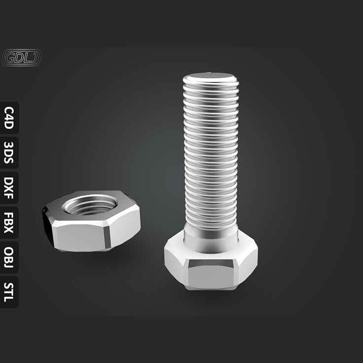 STL file 17 Bolts and Nuts 🔩・3D printing idea to download・Cults