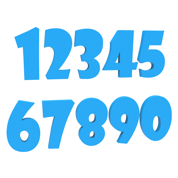 STL file NUMBERS・3D print model to download・Cults