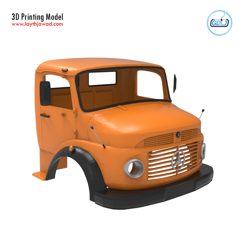 STL-Datei Mercedes-Benz Truck 1924-2624 Cabin - Full Professional Version 🚚・Modell zum ...