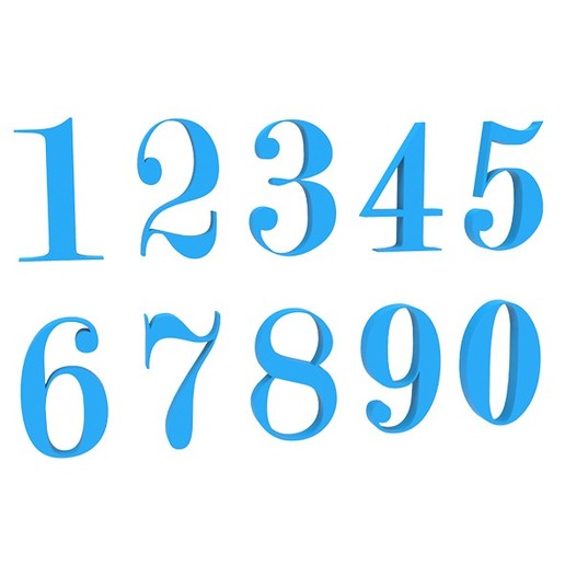 Download 3D printing models NUMBERS ・ Cults