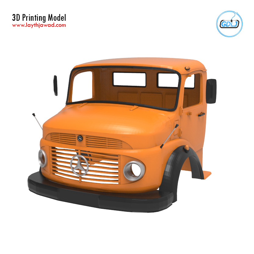STL-Datei Mercedes-Benz Truck 1924-2624 Cabin - Full Professional Version 🚚・Modell zum ...
