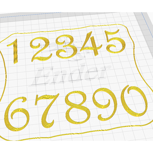 STL file NUMBERS・3D print model to download・Cults