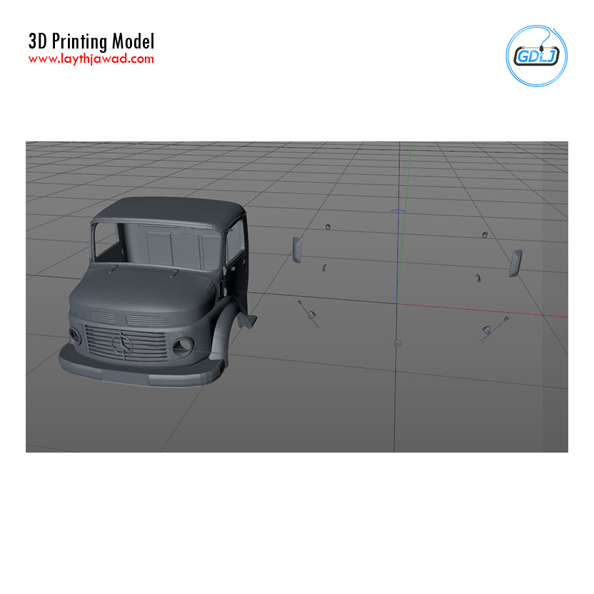 STL-Datei Mercedes-Benz Truck 1924-2624 Cabin - Full Professional Version 🚚・Modell zum ...